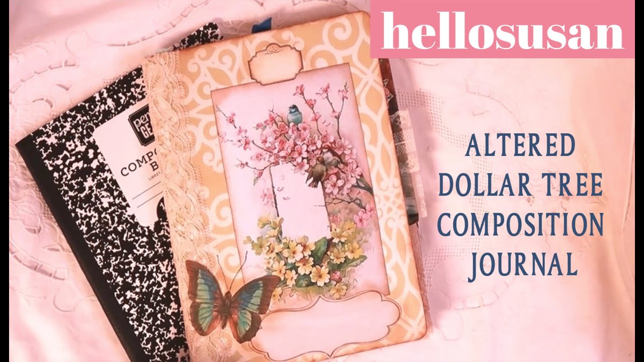 Altered Dollar Tree Composition Notebook Journal/Share #1 - YouTube