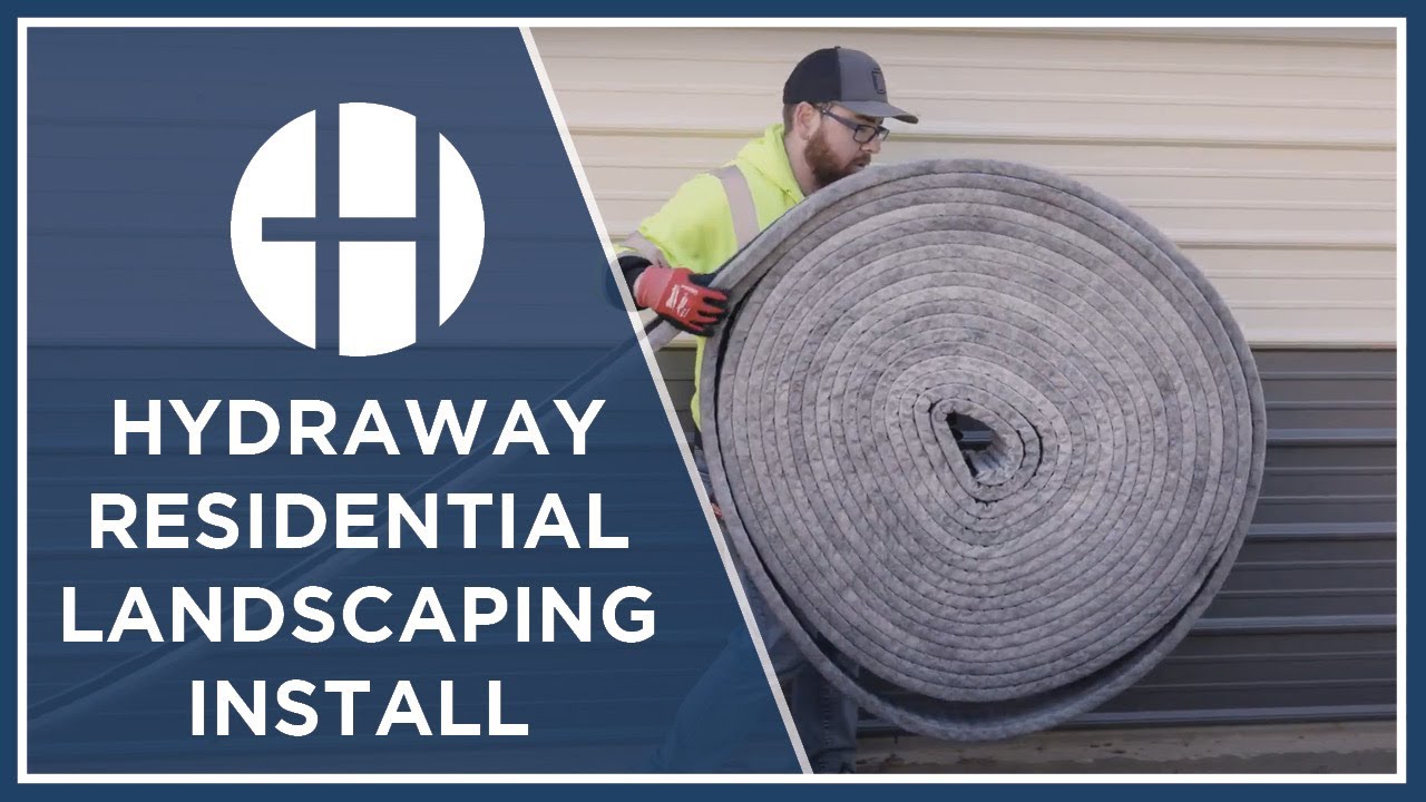 Hydraway Residential Landscaping install - YouTube