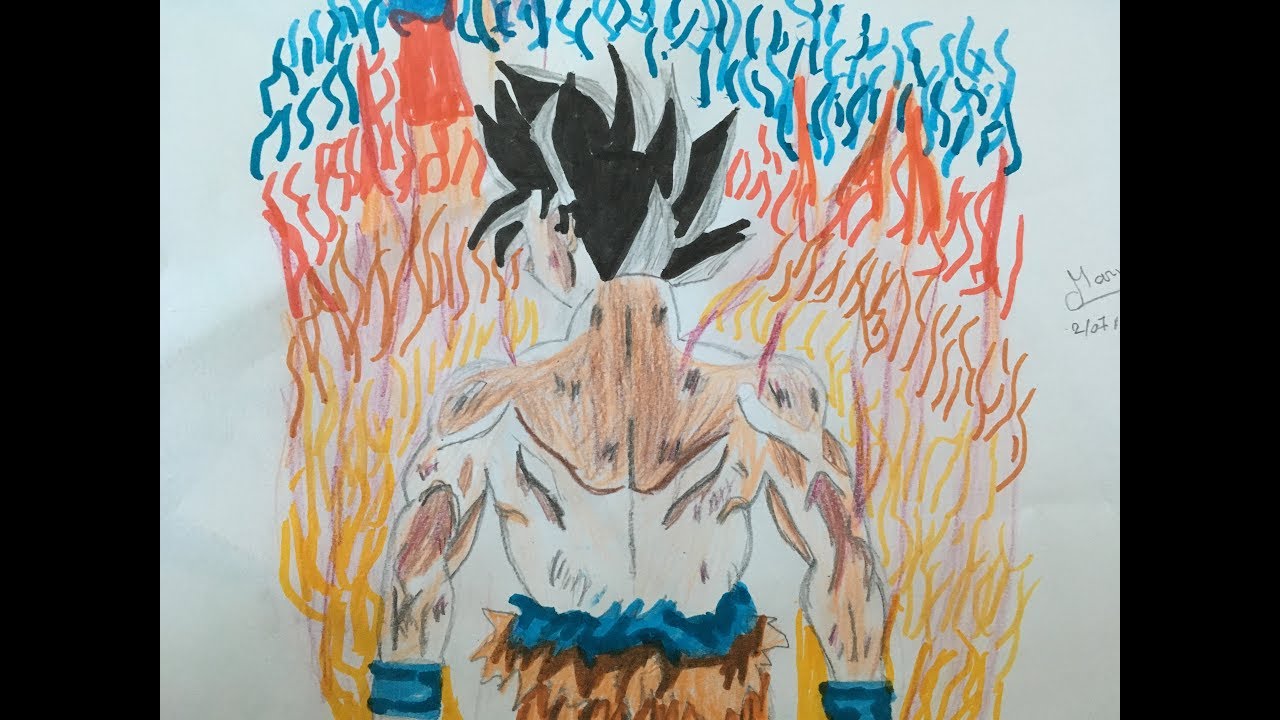 Drawing Goku New Transformation ? -DBS - YouTube