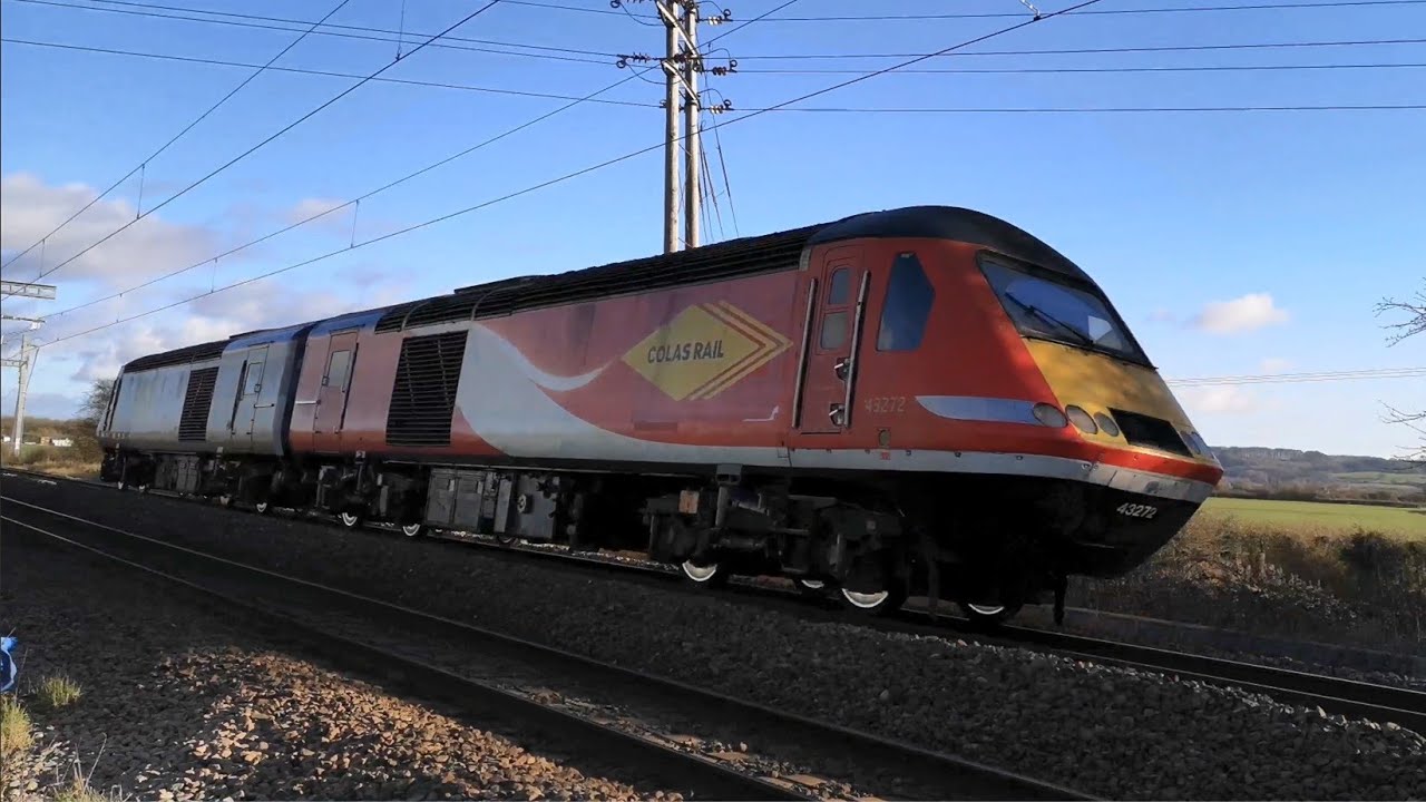 Pair of NMT HSTs back to back through Wootton Bassett - Class 43 ...