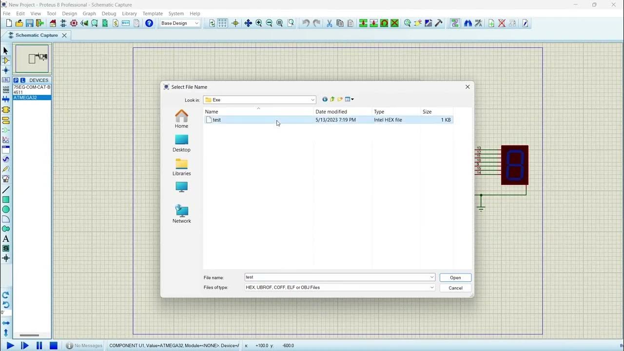 BCD pada ATMEGA32 Menggunakan Proteus 8 dan CVARV - YouTube