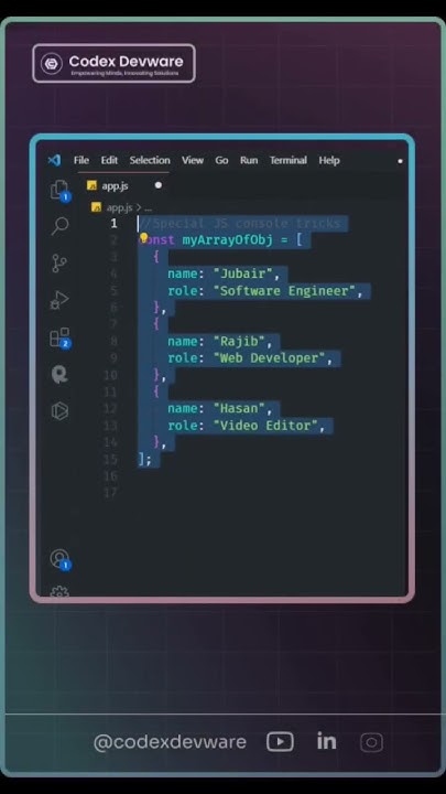 Dive into the world of JS Console tricks and elevate your coding game. - YouTube