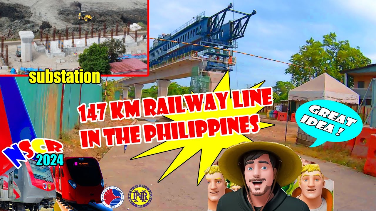 philippines 147 km railway construction at pampanga /V 478 / pnr nscr ...