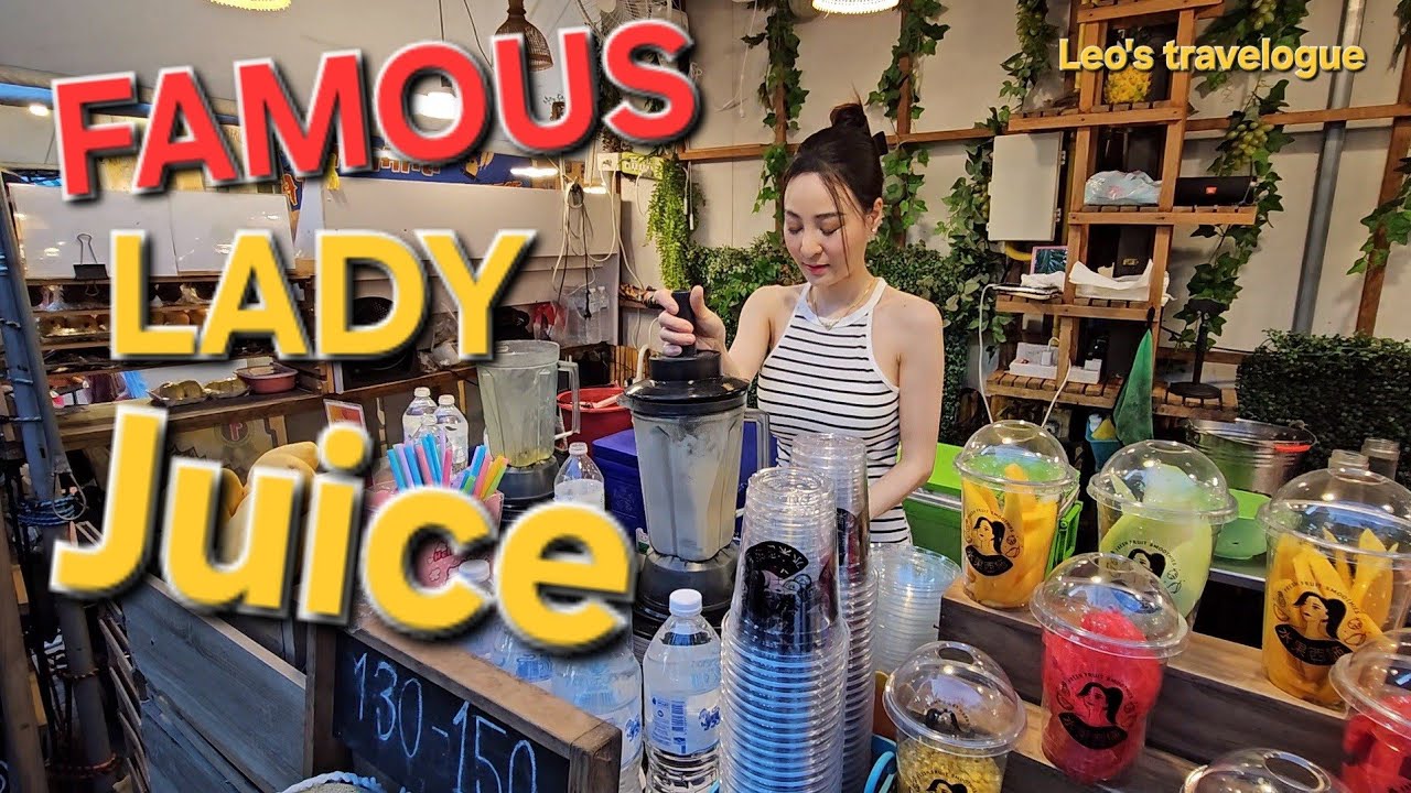 TOURIST ATTRACTION | LADY JUICE in Jodds Fair Bangkok - YouTube