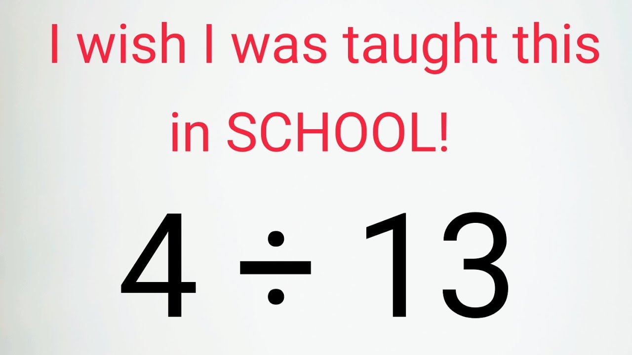 Divide by 13 in your head! An amazing mental math trick🤩 - YouTube
