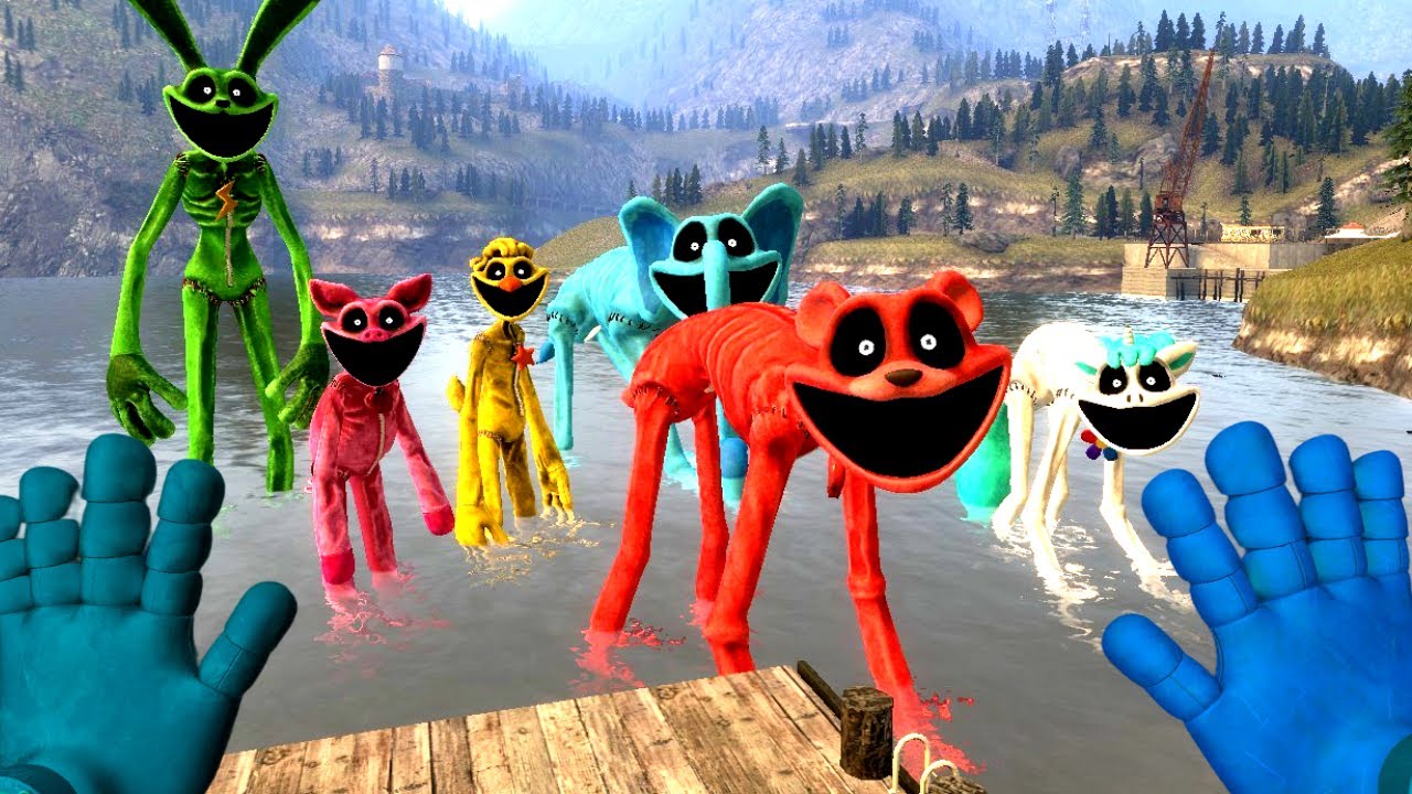 ALL THE NEW SMILING CREATURES FROM POPPY PLAYTIME ARE CHASING ME EVEN ...