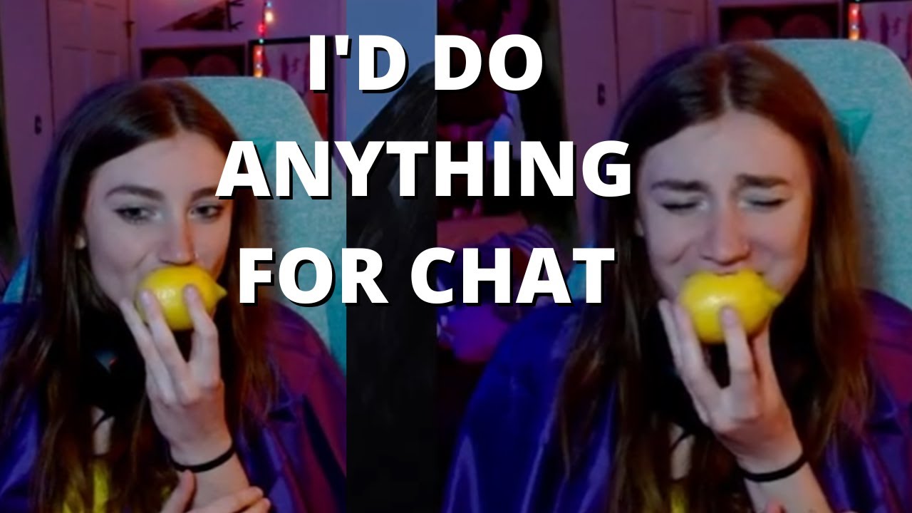 eating an entire lemon for twitch chat - YouTube