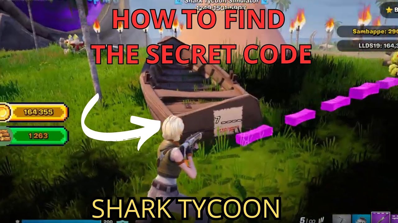 HOW TO FIND THE SECRET CODE ON SHARK TYCOON SIMULATOR / Find SECRET ...