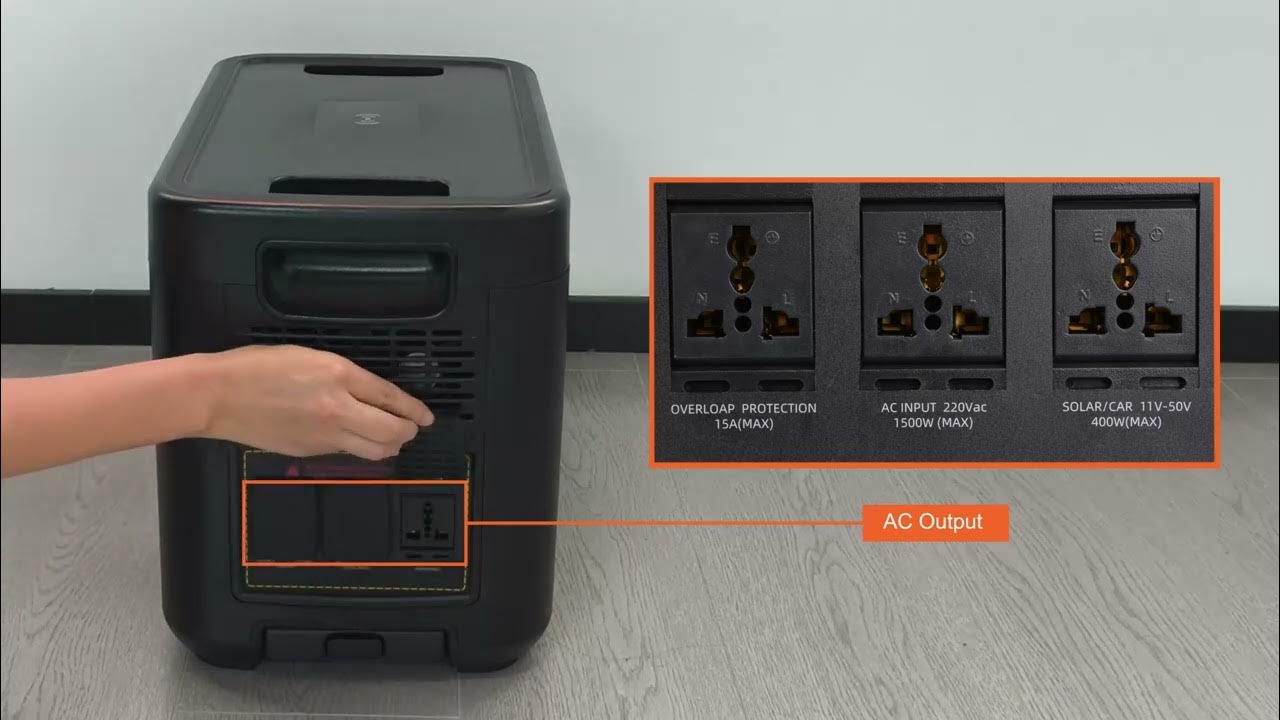 YABO Power 2500W 3000W Portable Power Station Outdoor Solar Generator - YouTube