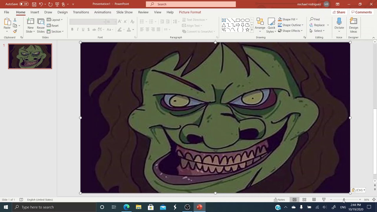 Add jump scare in PowerPoint tutorial! - YouTube