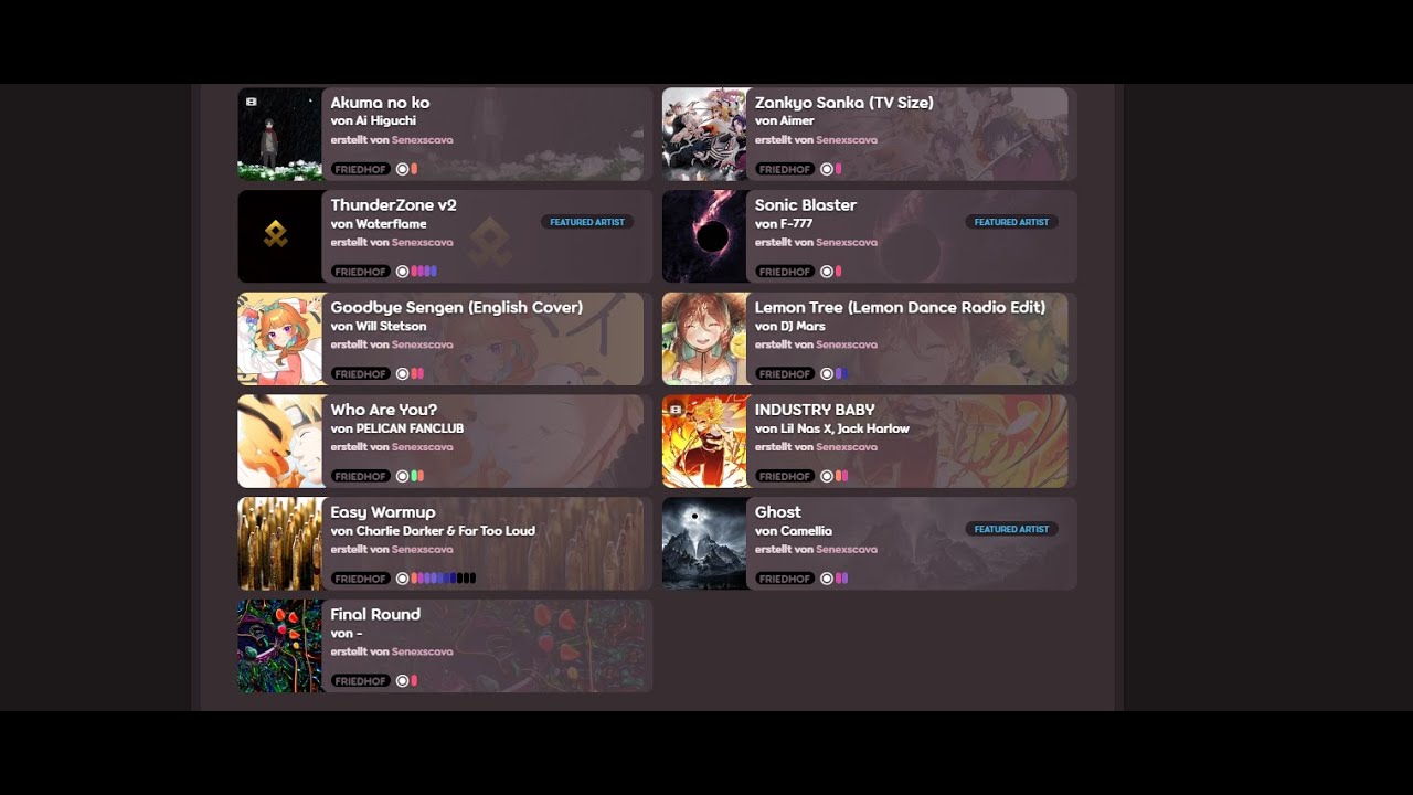 All My Osu Maps In Order - YouTube