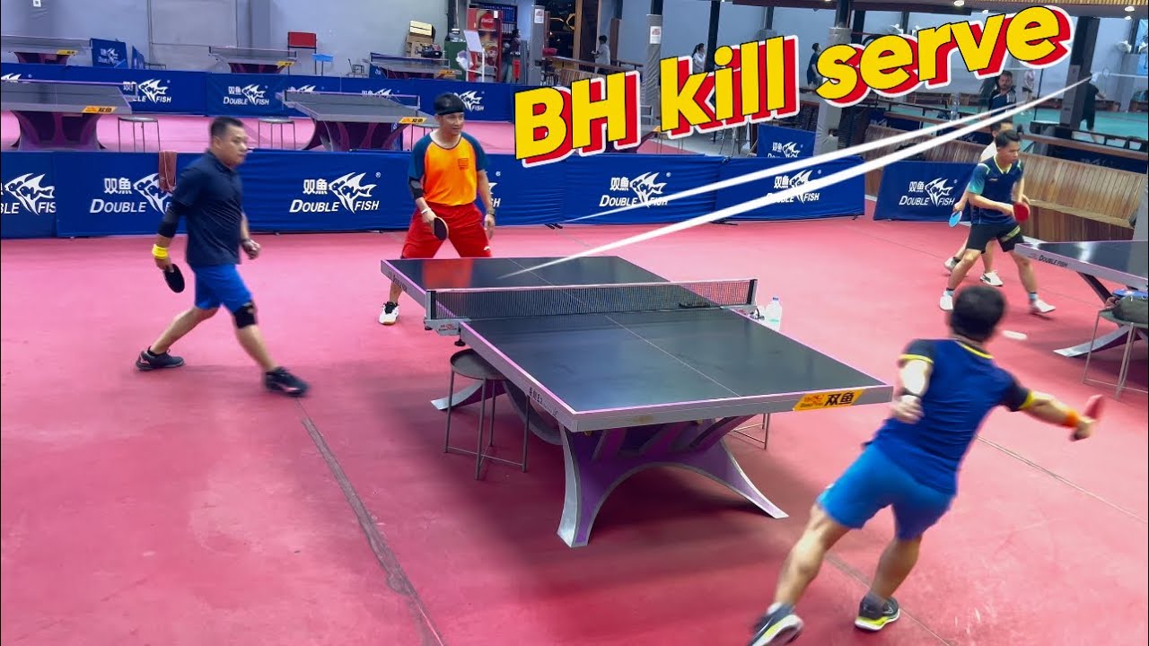 Backhand kill serve | Slow motion - YouTube
