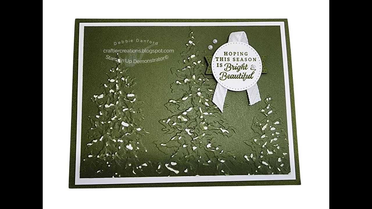 Painted Trees 3-D embossing Folder. - YouTube