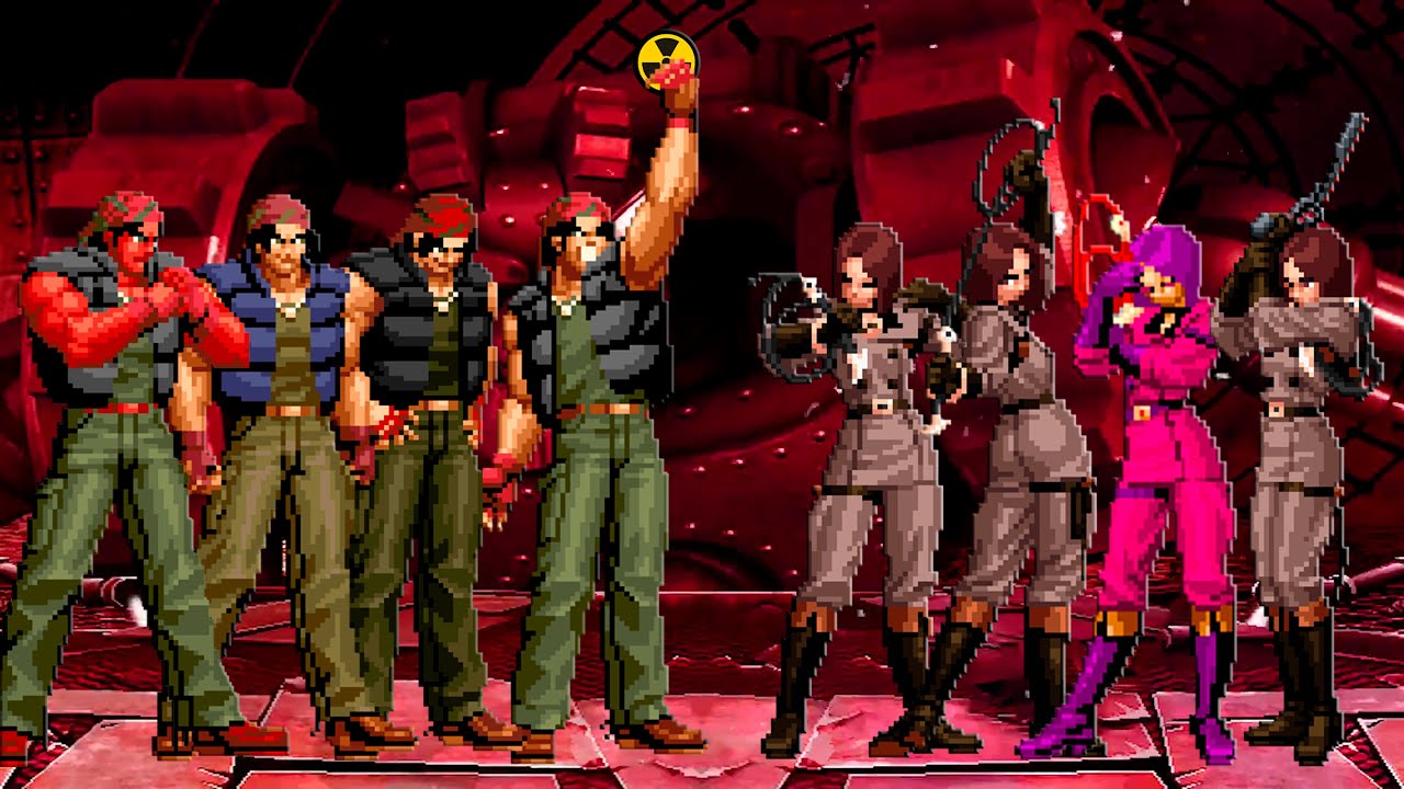 [KOF Mugen] Ralf Jones Team vs Whip Team - YouTube