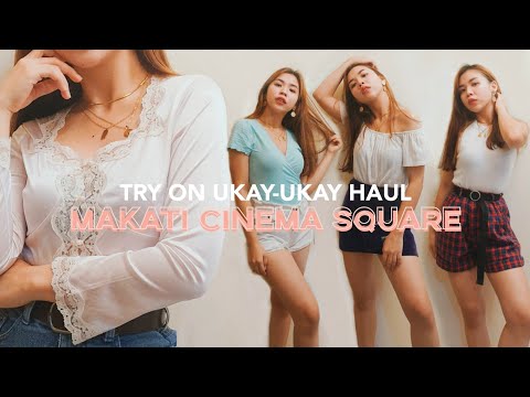 500 PESOS UKAY-UKAY CHALLENGE | MAKATI CINEMA SQUARE | TRY ON UKAY-UKAY HAUL (Philippines)