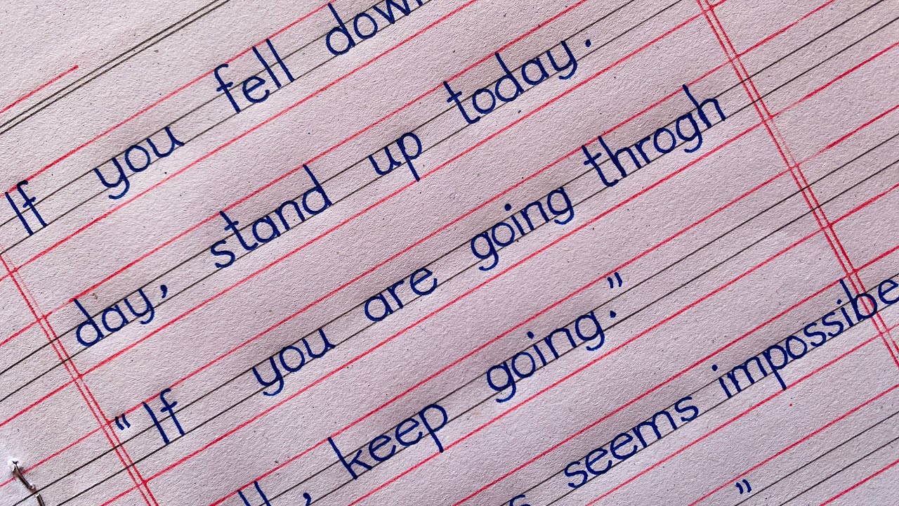 Best Motivational Quotes in most satisfying handwriting | Atif Writing ...