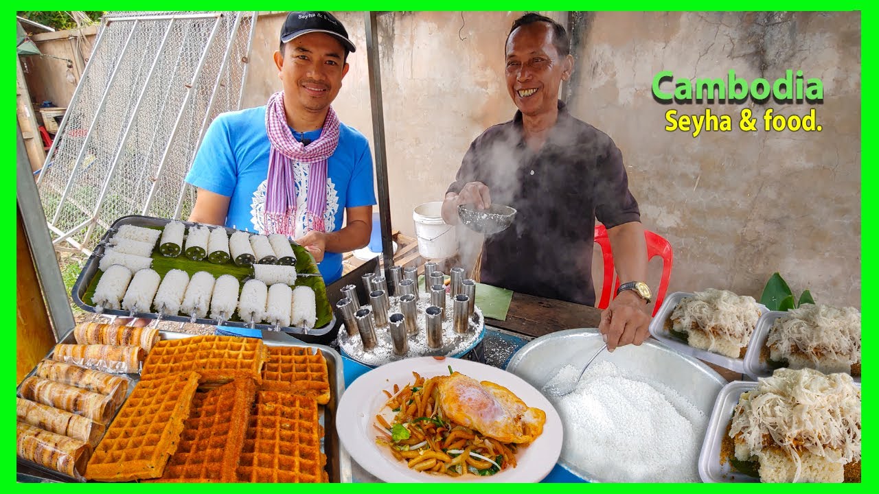 Busy Local Street Food! Special Fried Short Noodle/Lort Chha! Nom Pum ...