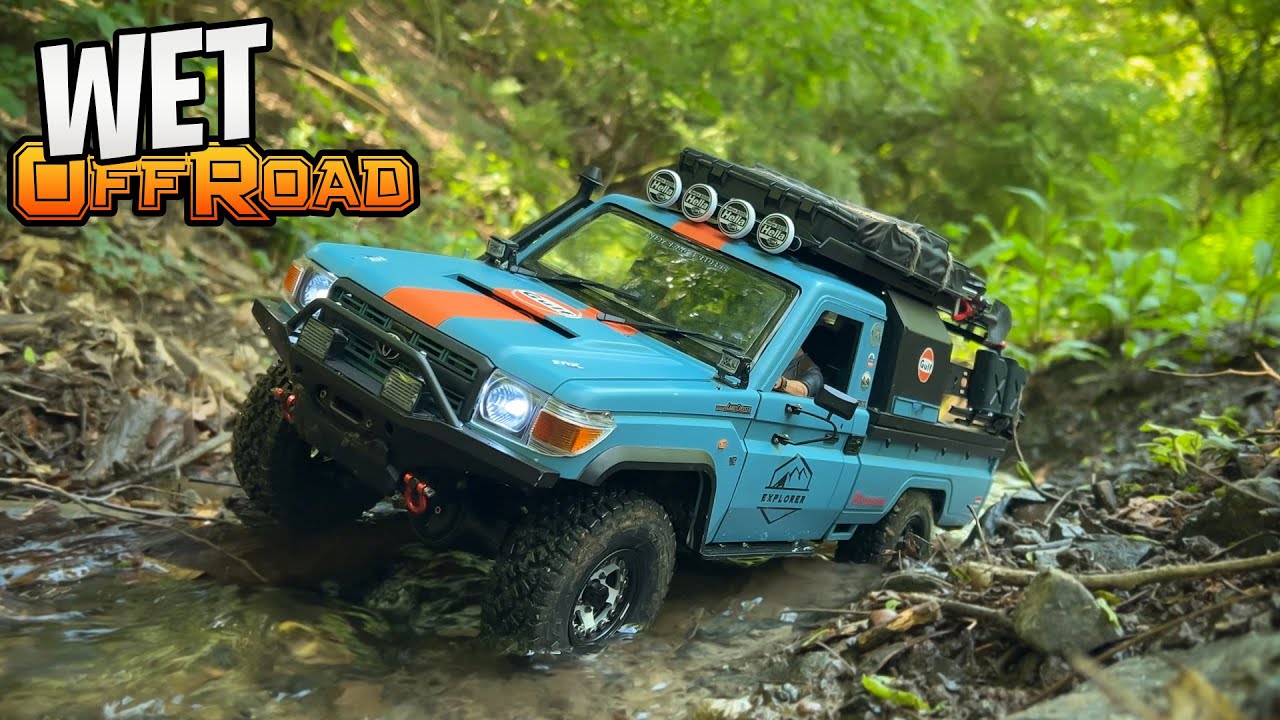 Scale RC TOYOTA LC70 Killerbody Overland Rack Boom Racing BRX01 4x4 ...