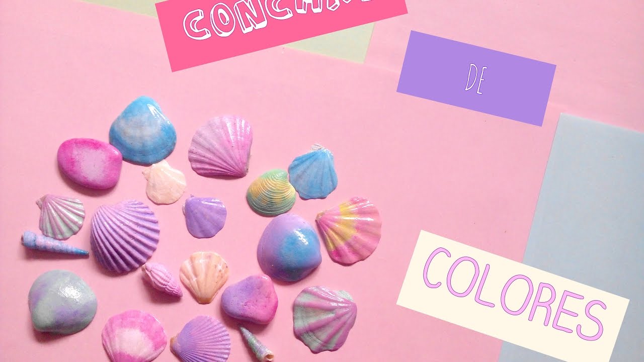 ♥CONCHAS de COLORES ♥ - YouTube