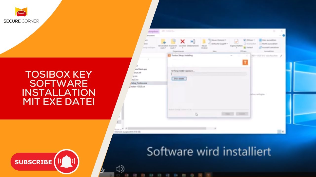 Tosibox Key Software Installation mit exe Datei - YouTube