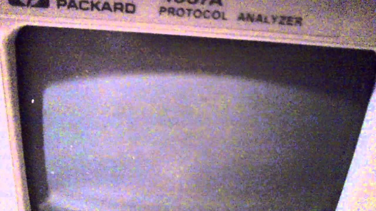 Hp 4957A protocol analyzer - YouTube
