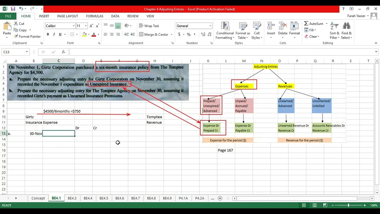 Lecture 3 | Chapter 4 | Adjusting Entries | BEx 4.1 to 4.9 | Financial ...