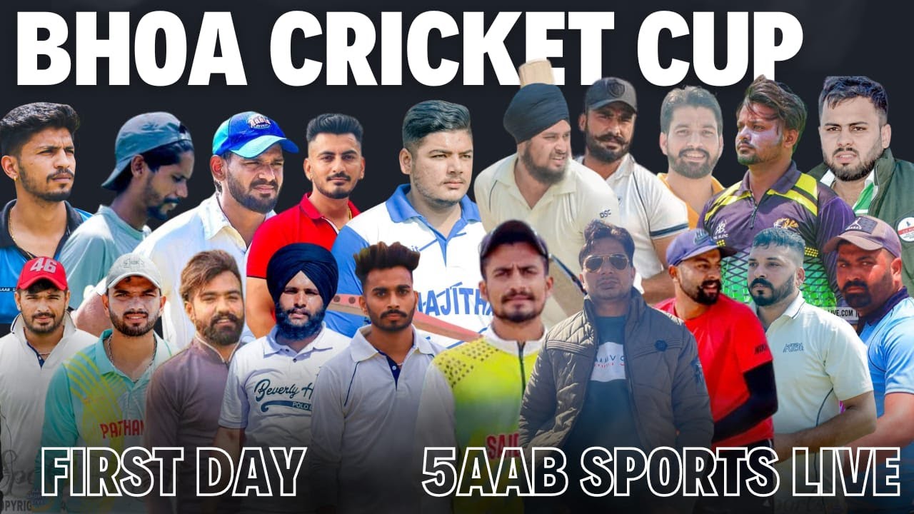 FIRST DAY || BHOA CRICKET CUP 2023 || PATHANKOT || 5aab Sports Live - YouTube