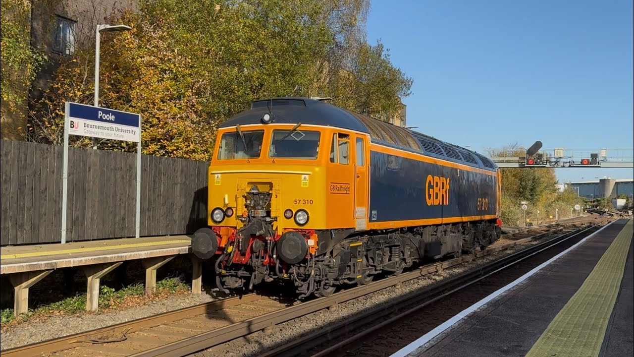 GBRf Class 57 No. 57310 at Poole - 13/11/2024 - YouTube