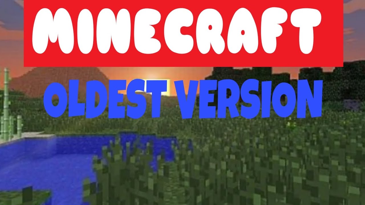 I Played Minecraft Oldest Version😱| - YouTube
