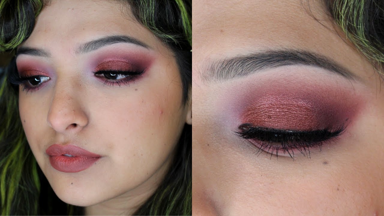 Dark Cherry Makeup Tutorial - YouTube