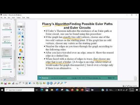 Using Fleury's Algorithm - YouTube