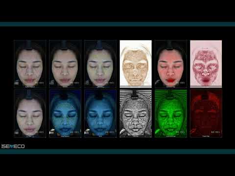 High-end Professional 3D Skin Analysis Machine: Vertical Large Screen ...