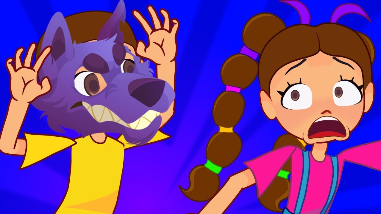 Big Grey Wolf Go away! + Boo Boo & More Kids Songs and Nursery Rhymes ...