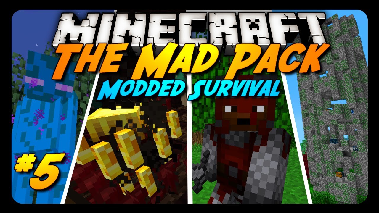 Minecraft: Mad Pack Ep. 5 - ICE ENDERMAN?!? (Modded Survival) - YouTube