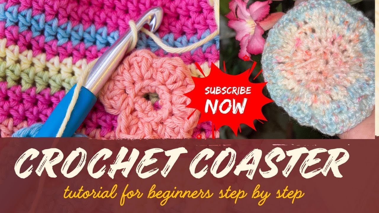 Easy Crochet Coaster Tutorial to Make at Home Tonight? #youtubevideo ...