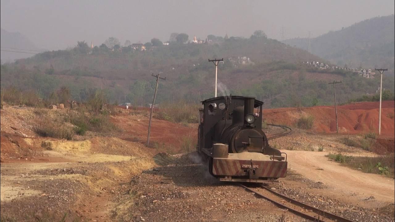 Steam of Namtu Mine railway Myanmar (Mar.2013) 18 ミャンマー ナムツ鉱山鉄道の蒸気機関車 ...