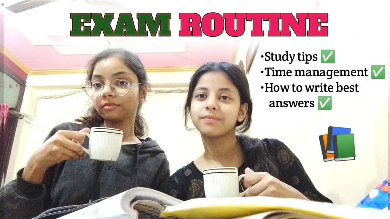 Exam Routine | Night study routine | how to study in exam time ...
