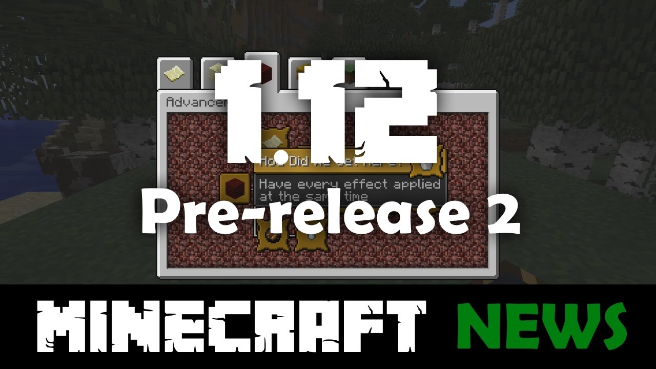 What's New in Minecraft 1.12 Pre-release 2? - YouTube