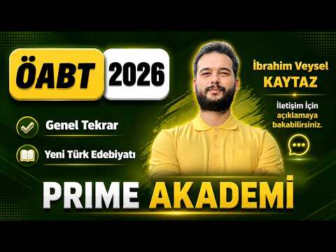Yeni Türk Edebiyatı ÖABT Genel Tekrarı 1 - İbrahim Veysel KAYTAZ