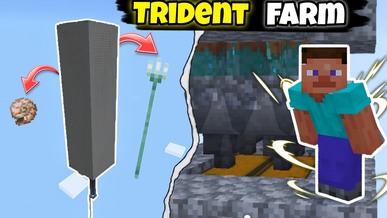Infinity Trident Farm For MCPE /JAVA Minecraft | EpicEdge - YouTube