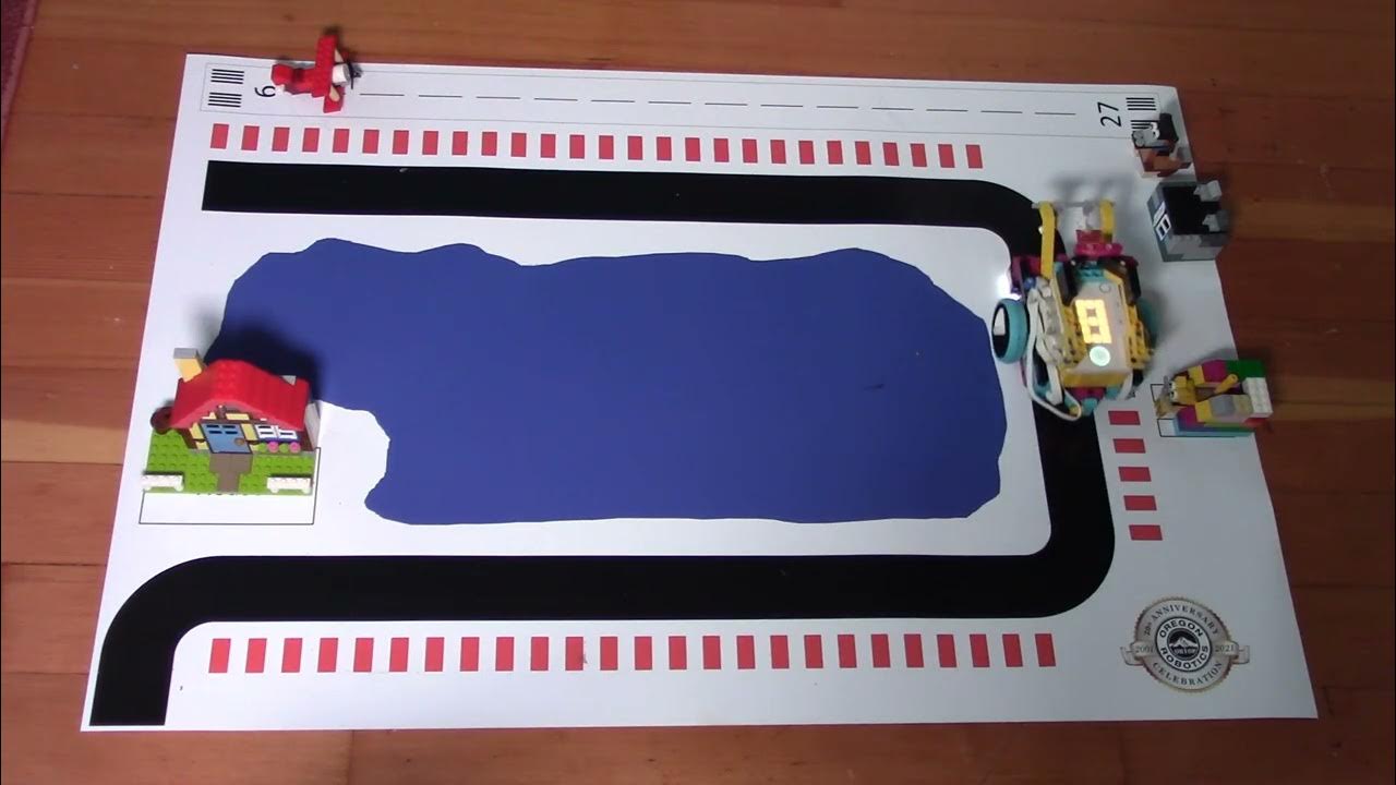 SPIKE Prime Robot that Uses One Color Sensor for Line Following and ...