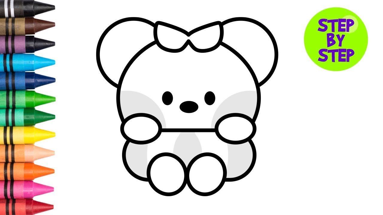How to draw the Koya mascot BTS easy - YouTube