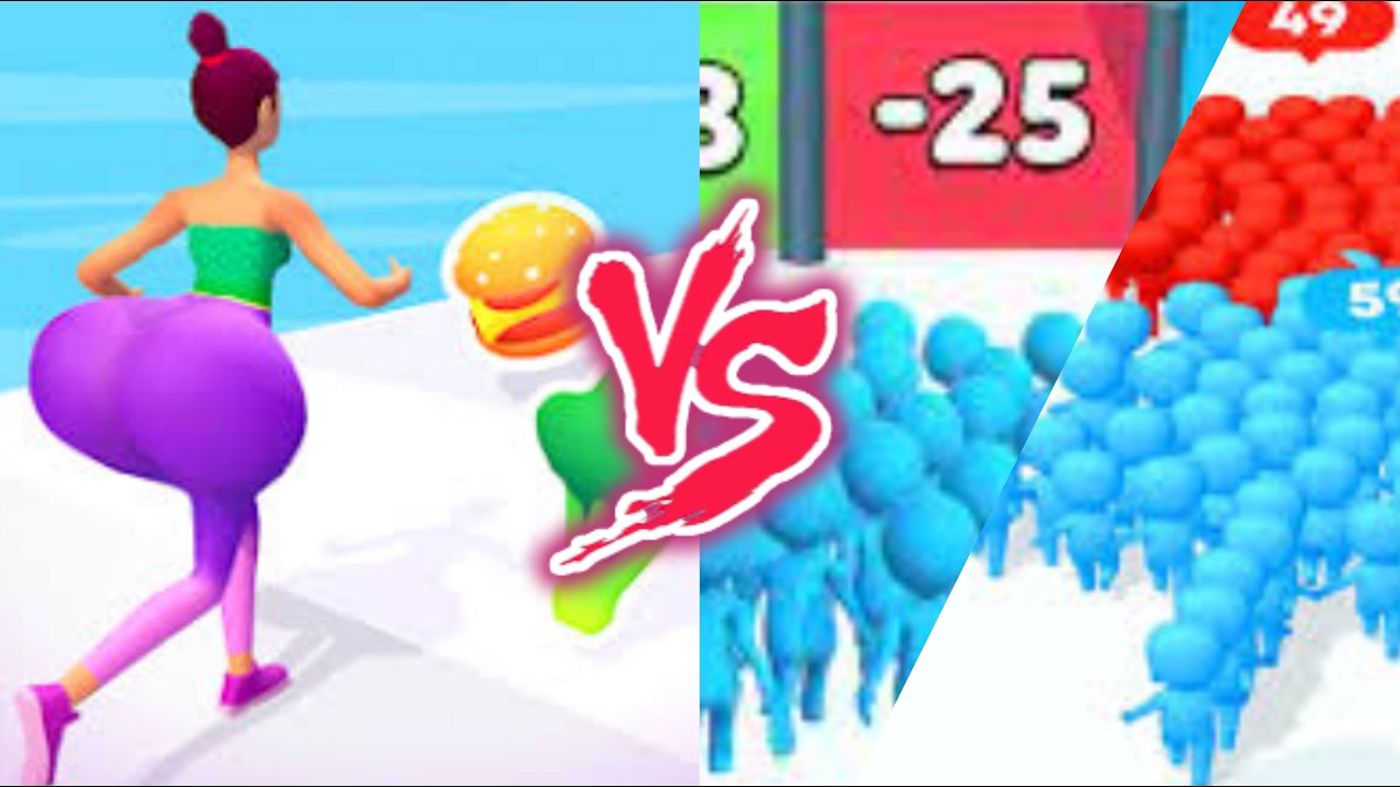 Belly Body Run VS Count Master- All Levels SpeedRun Gameplay Android ...