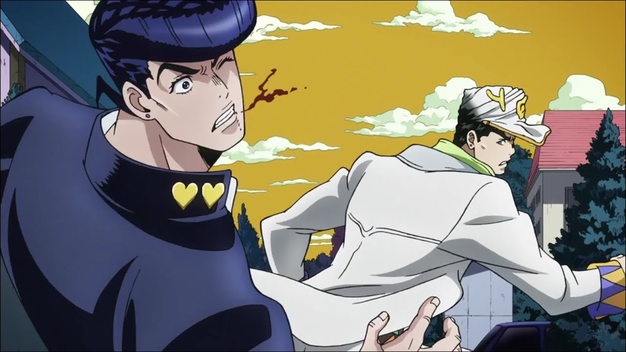 El encuentro entre Jotaro y Josuke (Josuke vs Jotaro) | JJBA Diamond is ...