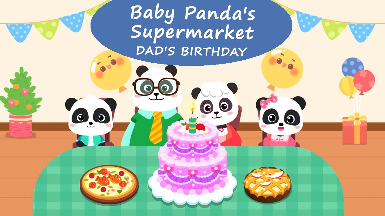 Baby Panda's Supermarket - Join Kiki and Buy Things for His Dad's Birthday Party | BabyBus Games ...