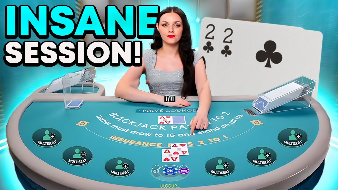 THE MOST INSANE BLACKJACK WIN EVER! - YouTube