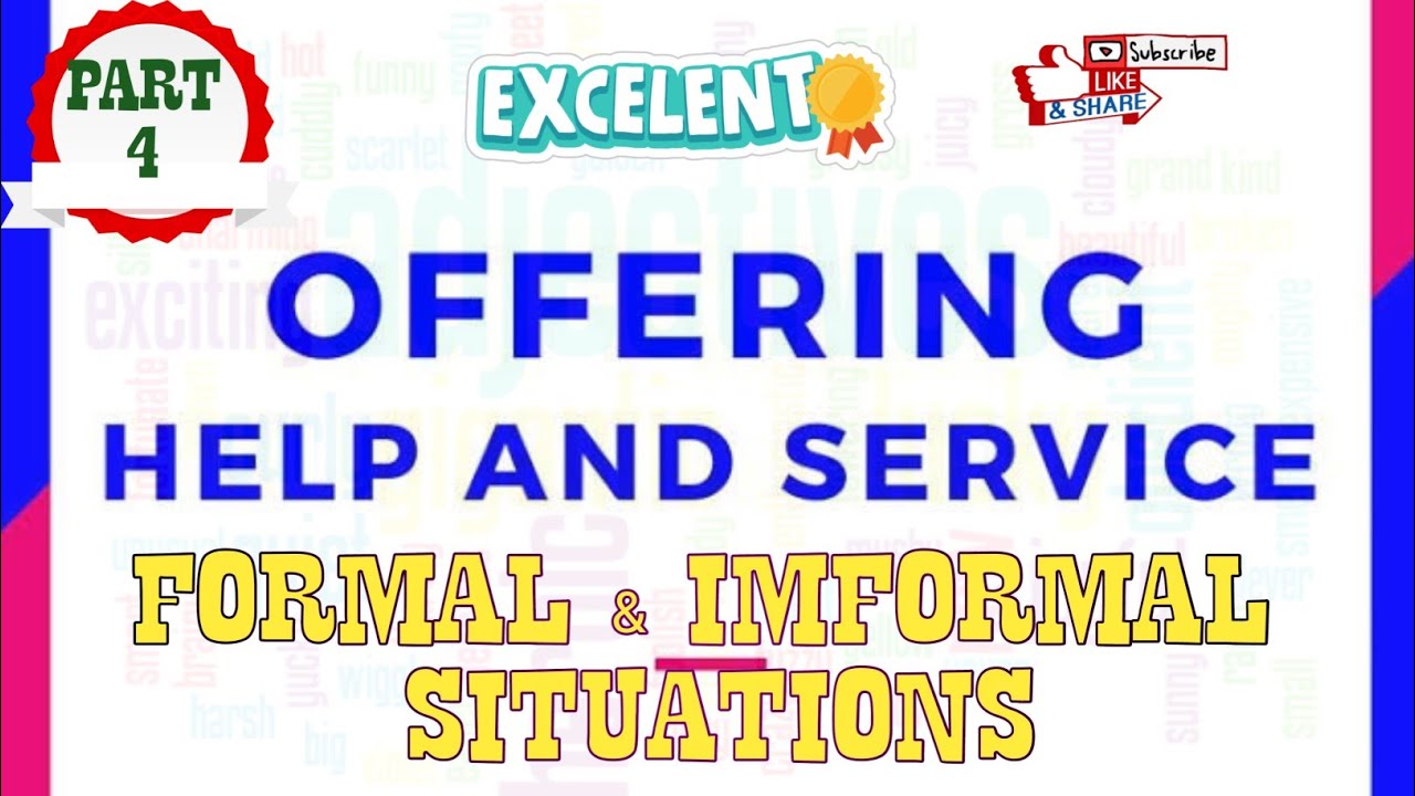 OFFERING HELP Kelas 12 : Formal and Informal Situations l Part 3 - YouTube
