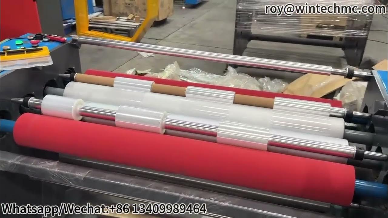 Film Rewinder Machine; Stretch Film Slitter Rewinder Machine; Stretch Film; Film Slitter - YouTube