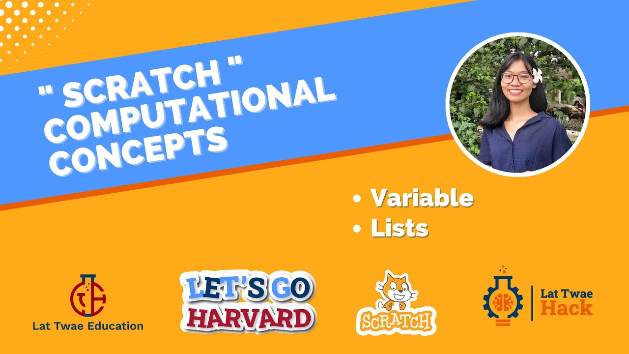 Computational Concepts In Scratch Part 3 Variable And Lists Youtube