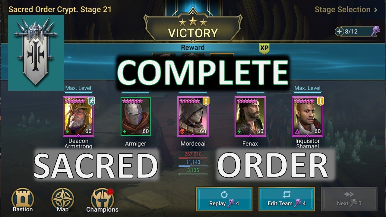 Sacred Order Faction War Boss Guide| Raid: Shadow Legends - YouTube